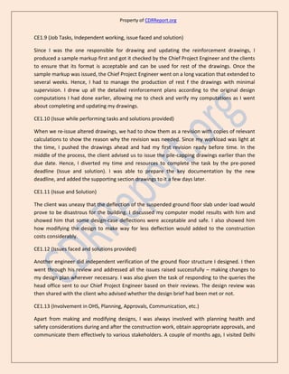 Civil Engineering CDR Sample (ANZSCO Code: 233211) | PDF