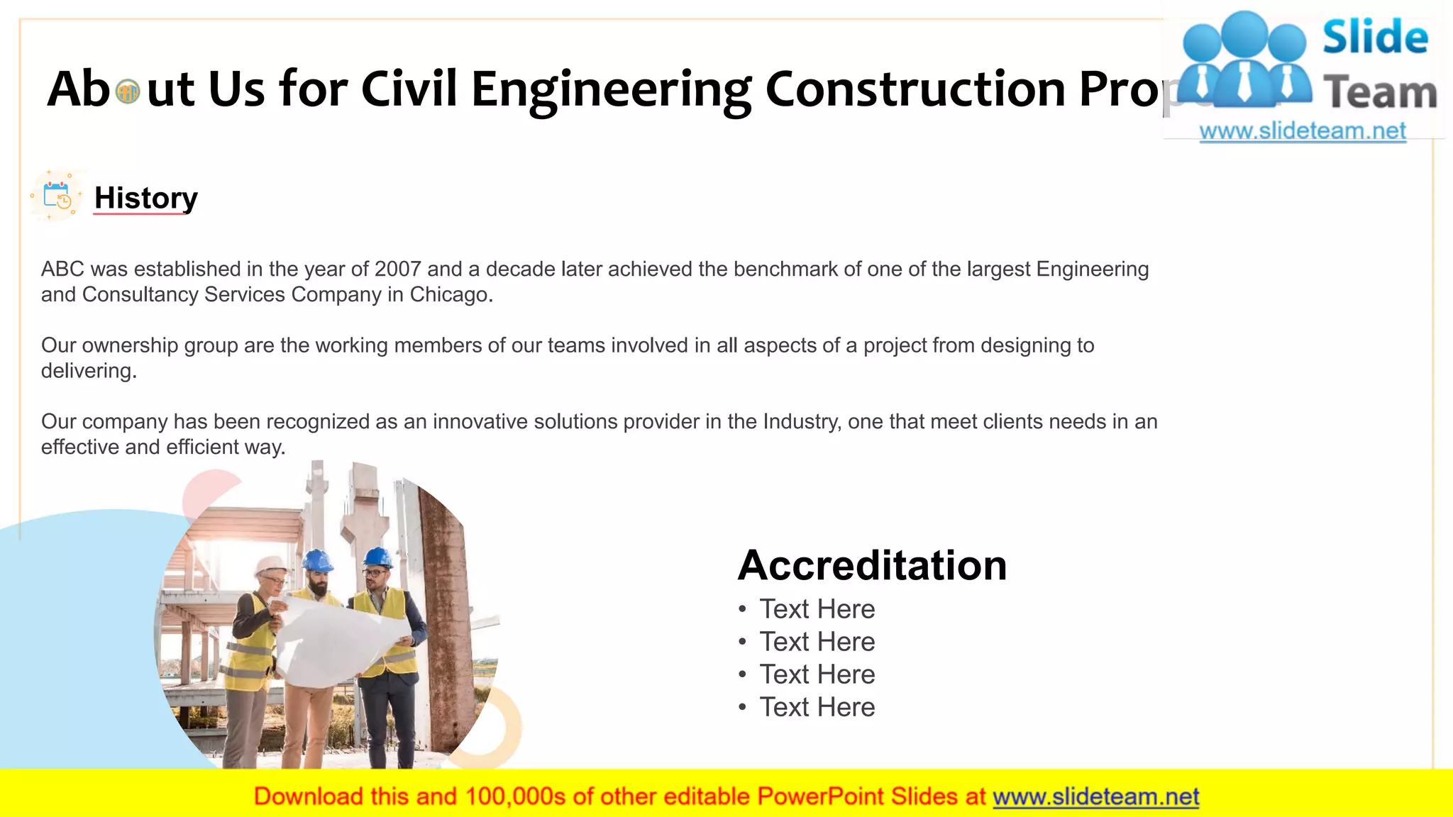 Civil Engineering Construction Proposal PowerPoint Presentation Slides ...