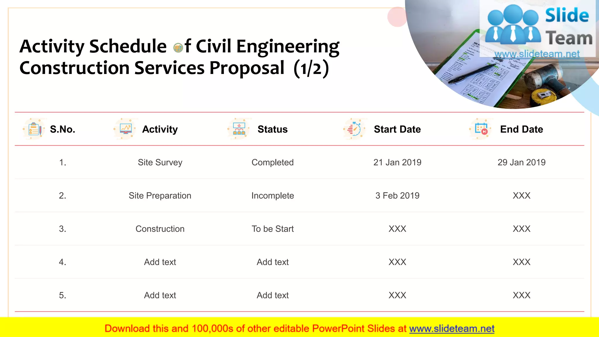 Civil Engineering Construction Proposal PowerPoint Presentation Slides ...
