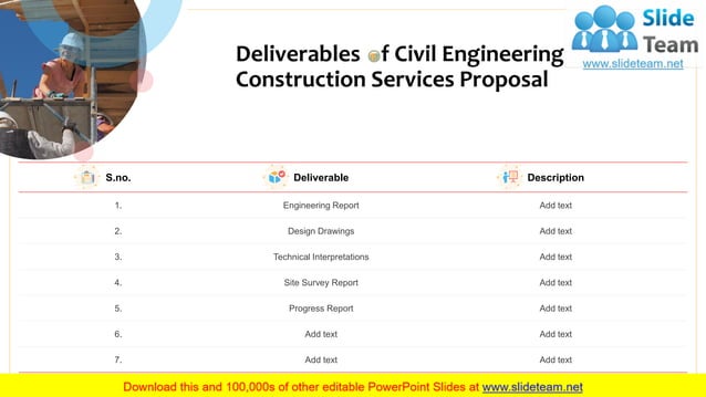 Civil Engineering Construction Proposal PowerPoint Presentation Slides ...