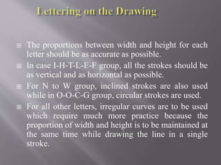 Use of Instrument and Lettering in Civil Engineering Drawing | PPTX