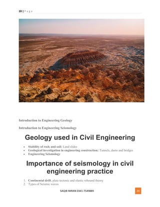 Civil engineering geology pdf | PDF