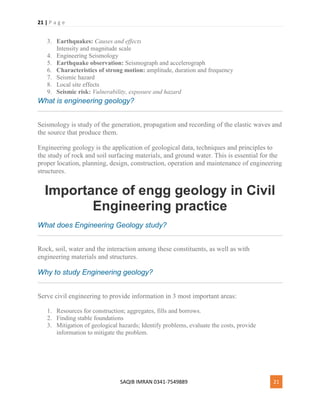 Civil engineering geology pdf | PDF