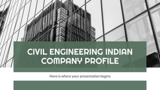 Civil Engineering Indian Company Profile by Slidesgo.pptx