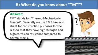 Civil engineering interview question and answers | PPTX