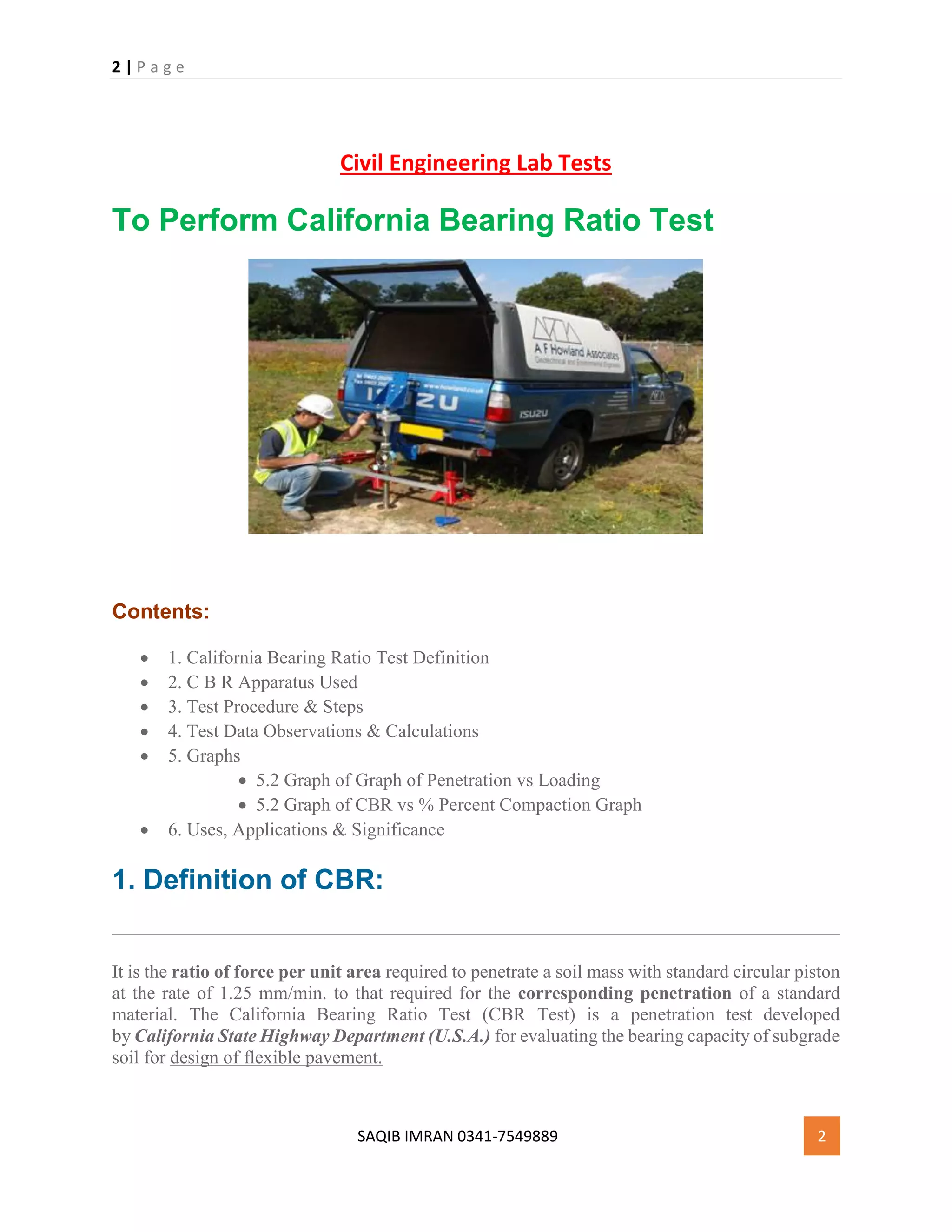 Civil engineering lab tests pdf | PDF