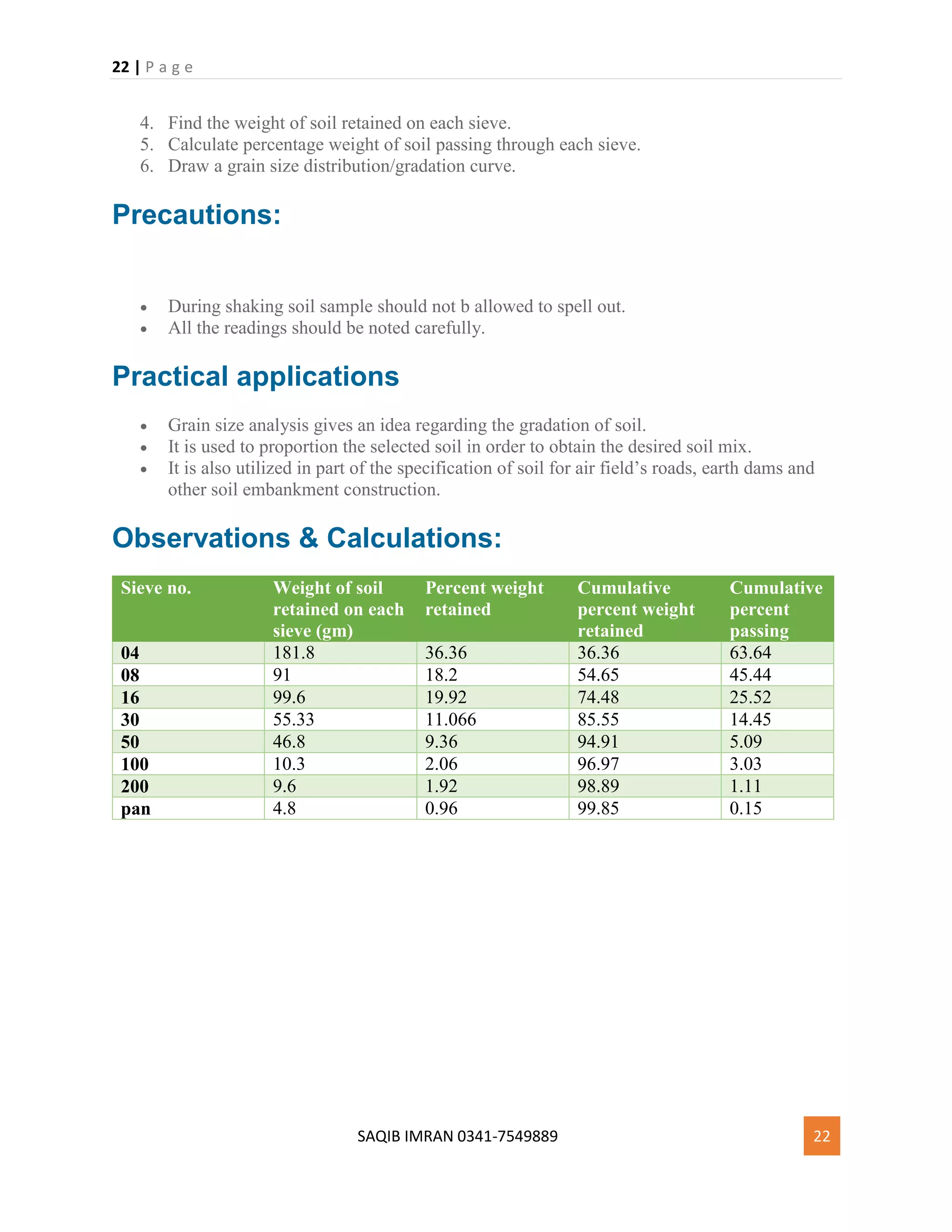 Civil engineering lab tests pdf | PDF