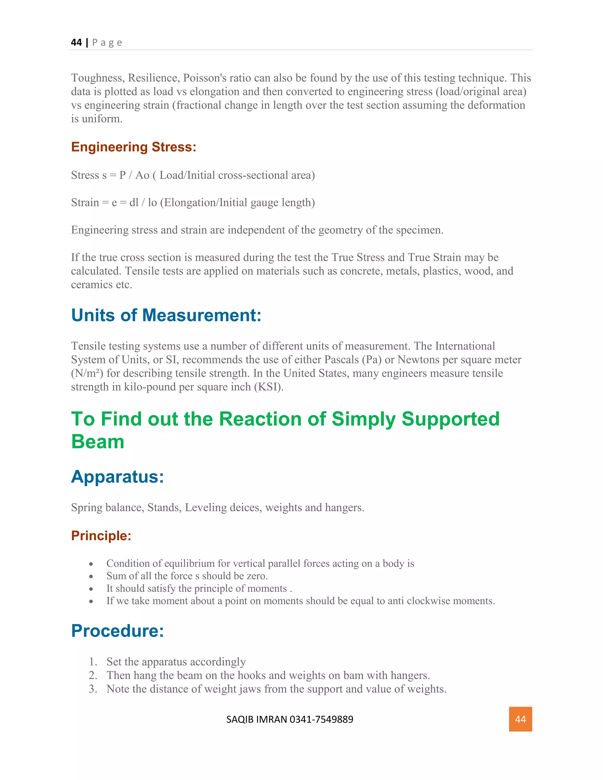 Civil engineering lab tests pdf | PDF