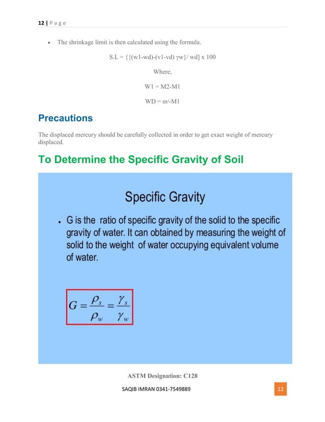Civil engineering lab tests pdf | PDF