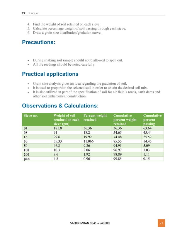 Civil engineering lab tests pdf | PDF