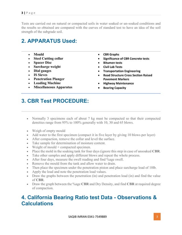 Civil engineering lab tests pdf | PDF