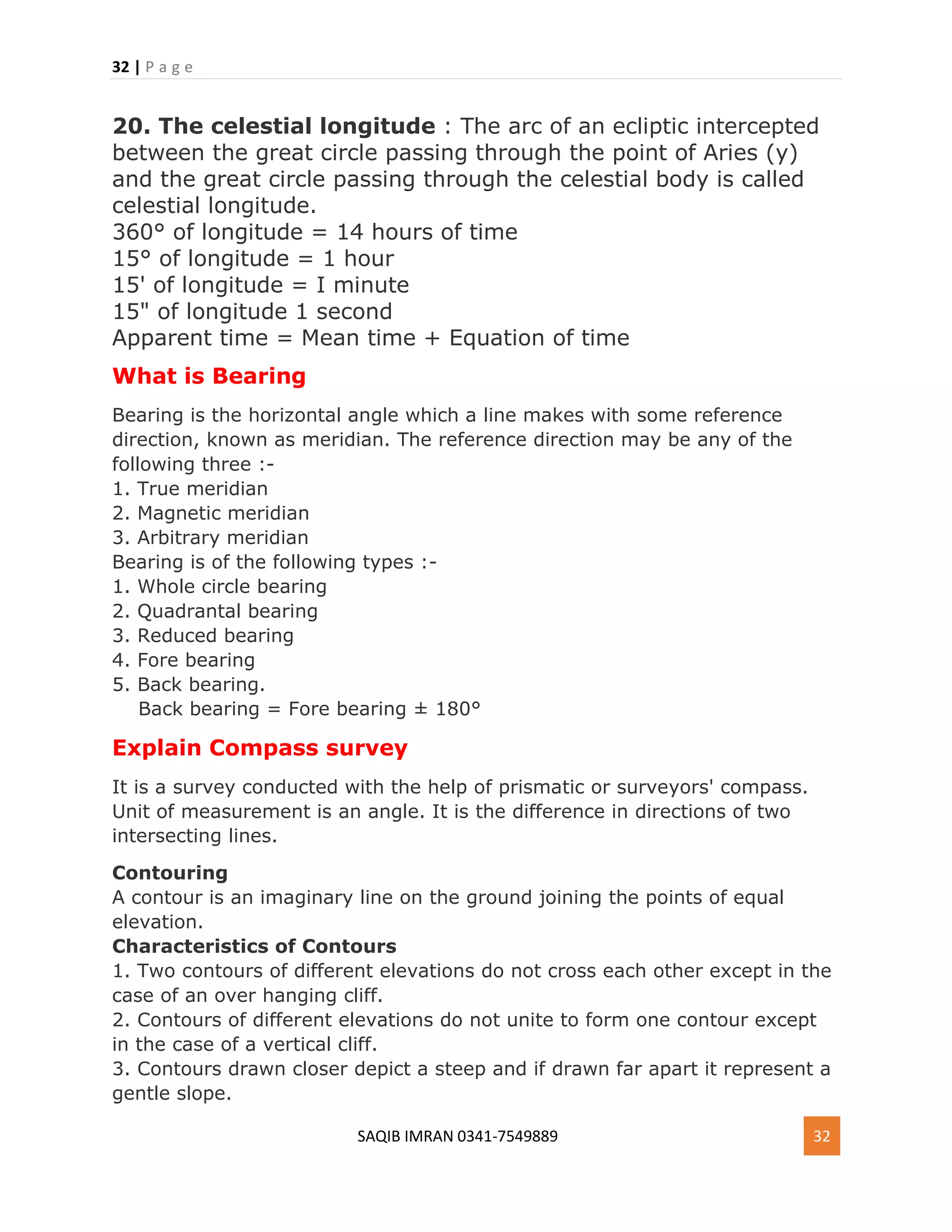 Civil engineering land surveying basics pdf | PDF