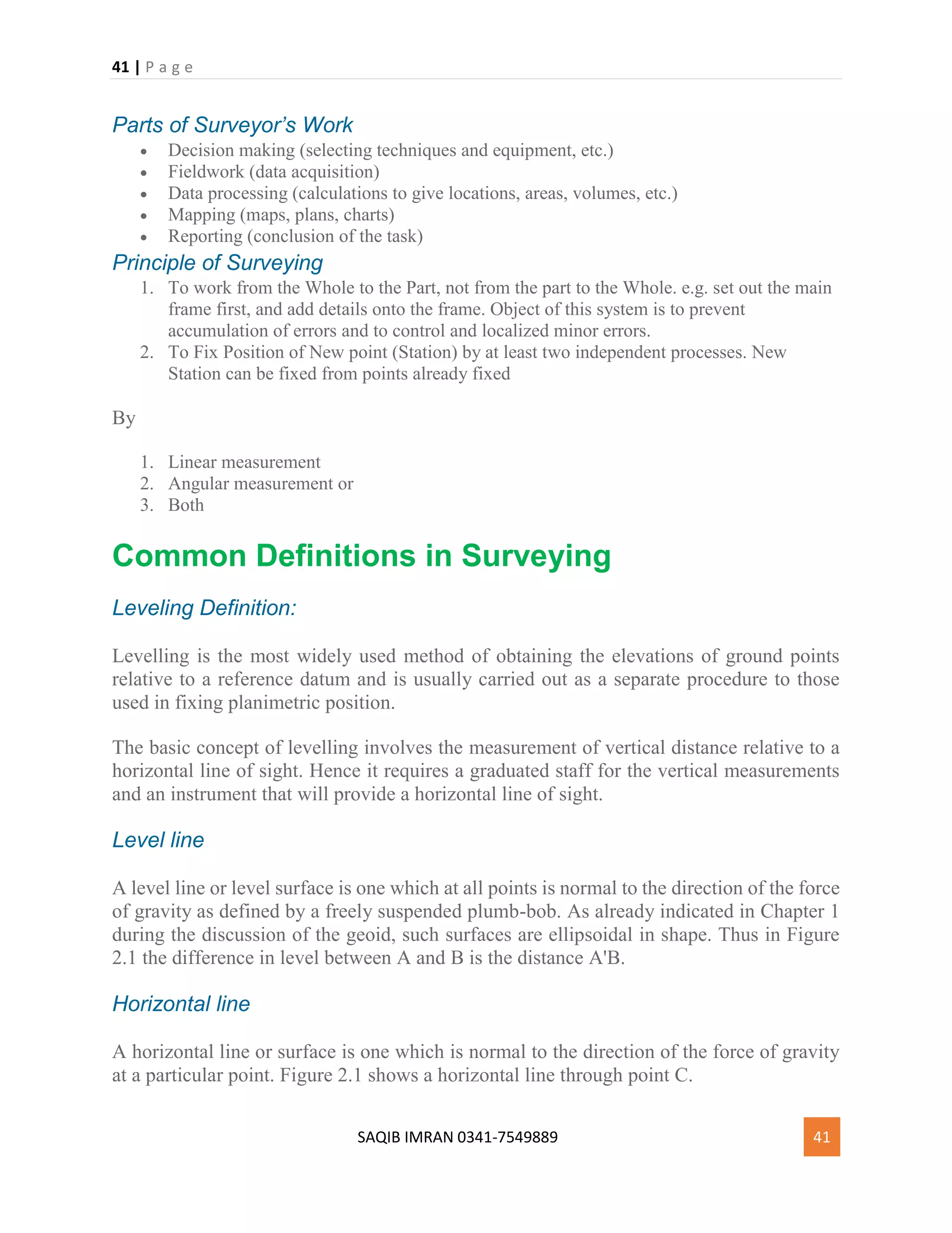 Civil engineering land surveying basics pdf | PDF