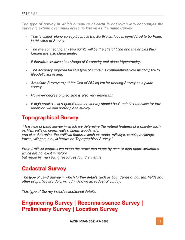 Civil engineering land surveying basics pdf | PDF