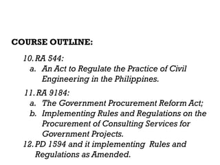 CIVIL ENGINEERING LAW, ETHICS AND CONTRACTS.pptx