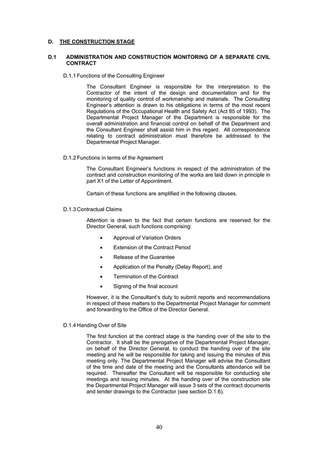 Civil engineering manual