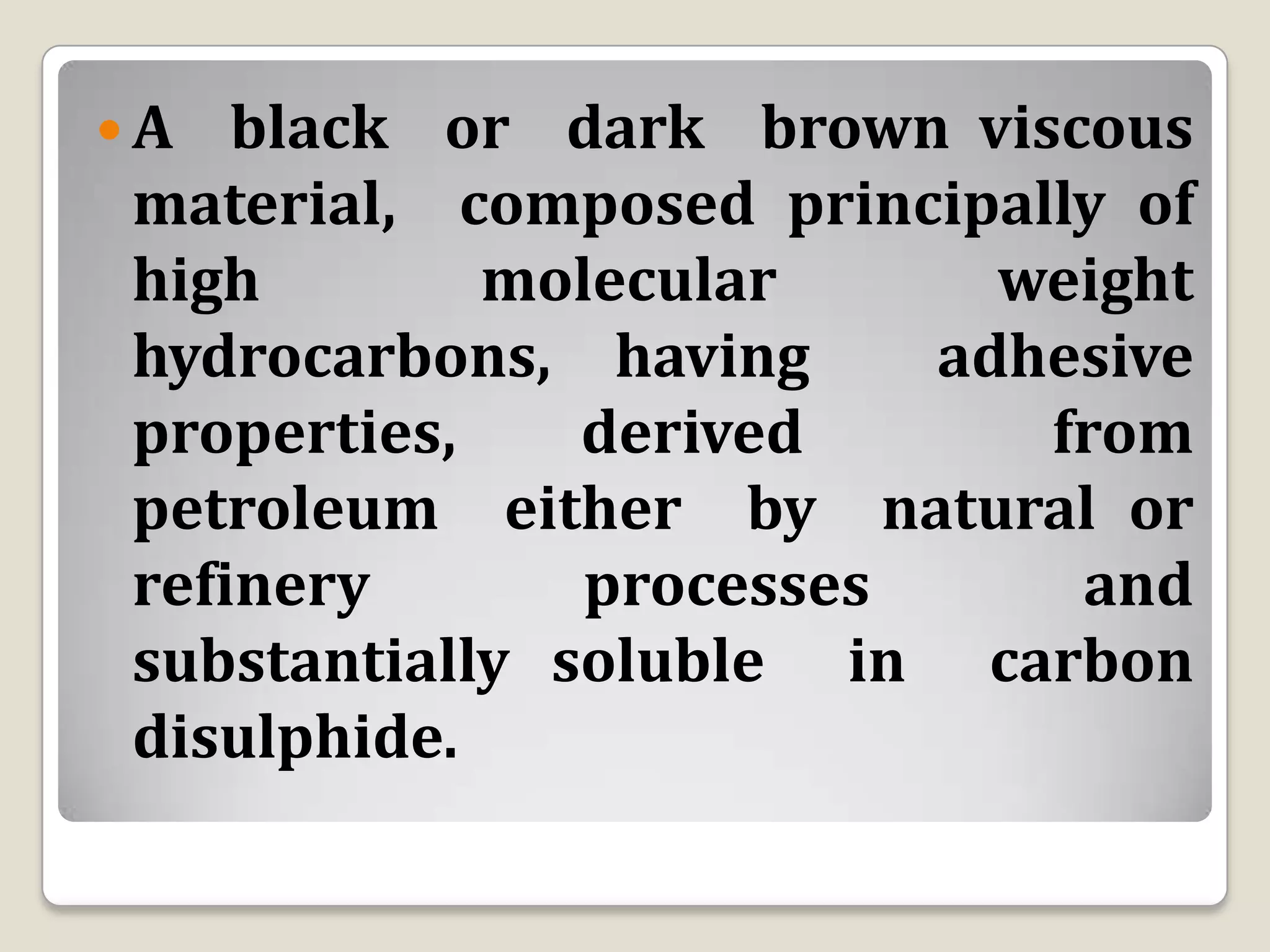 Civil engineering material bitumen | PPTX | Civil Engineering Industry | Industries