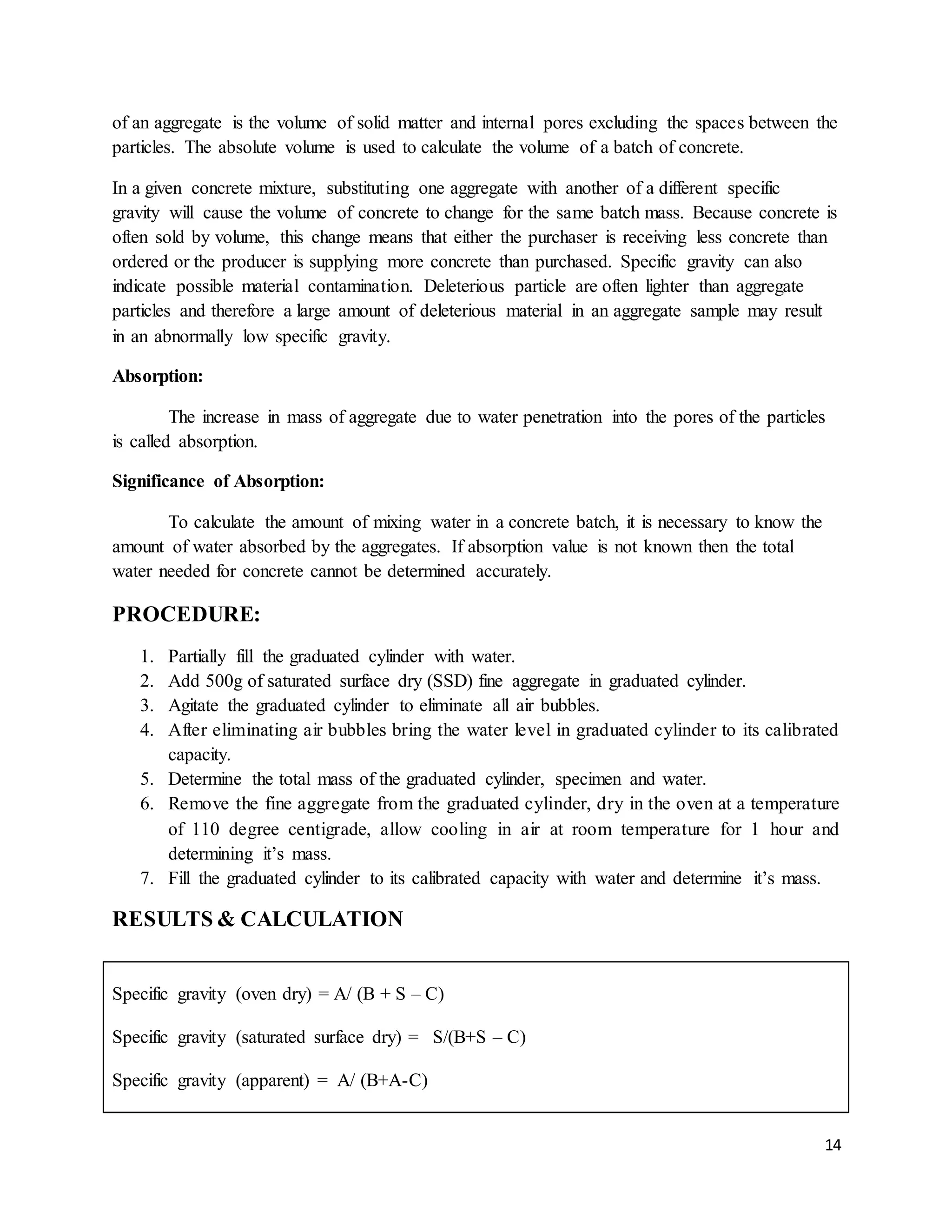 Civil engineering materials lab manual revised | DOCX