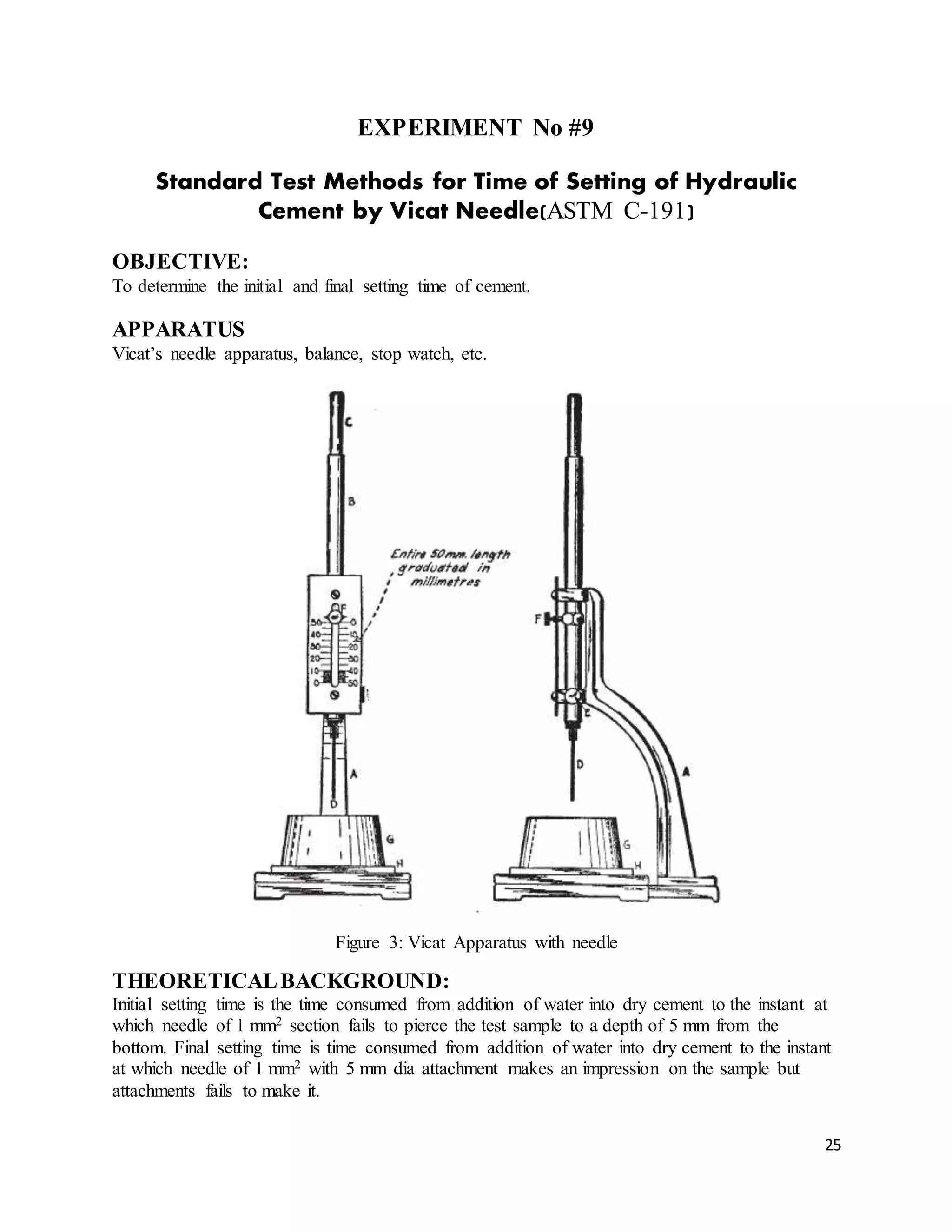 Civil engineering materials lab manual revised | DOCX