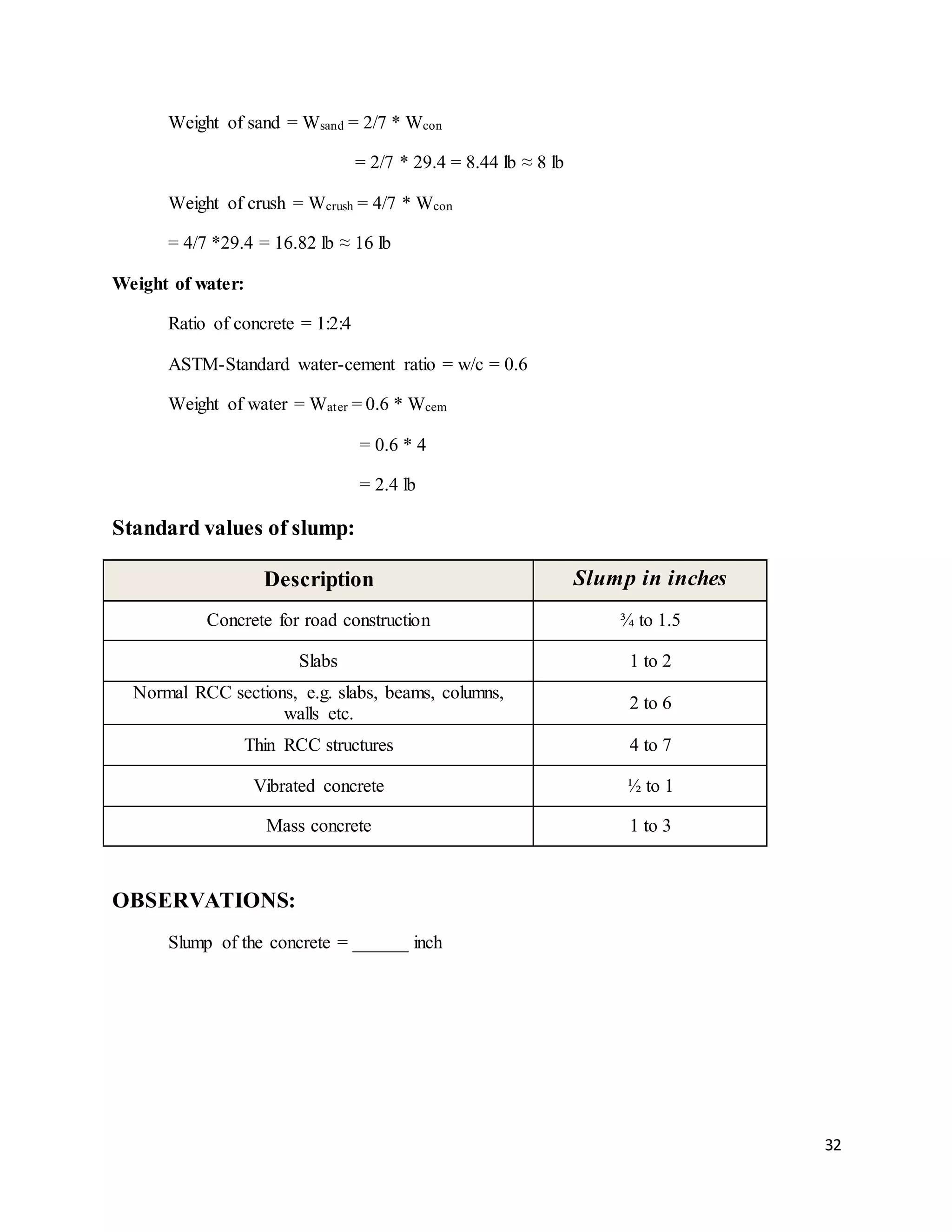 Civil engineering materials lab manual revised | DOCX
