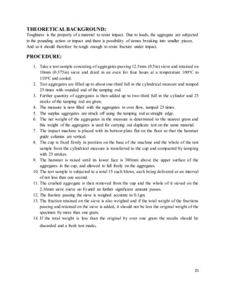 Civil engineering materials lab manual revised | DOCX