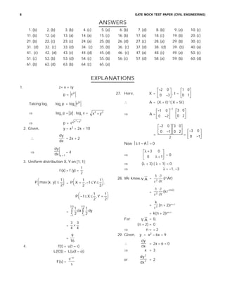 Civil engineering mock test | PDF