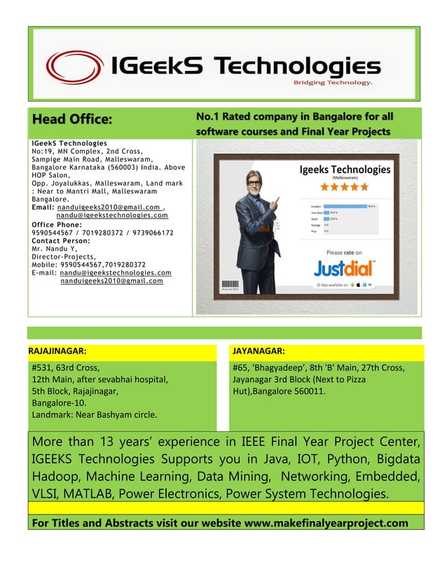 CIVIL ENGINEERING PROJECT LIST FOR 2019-2020 | PDF