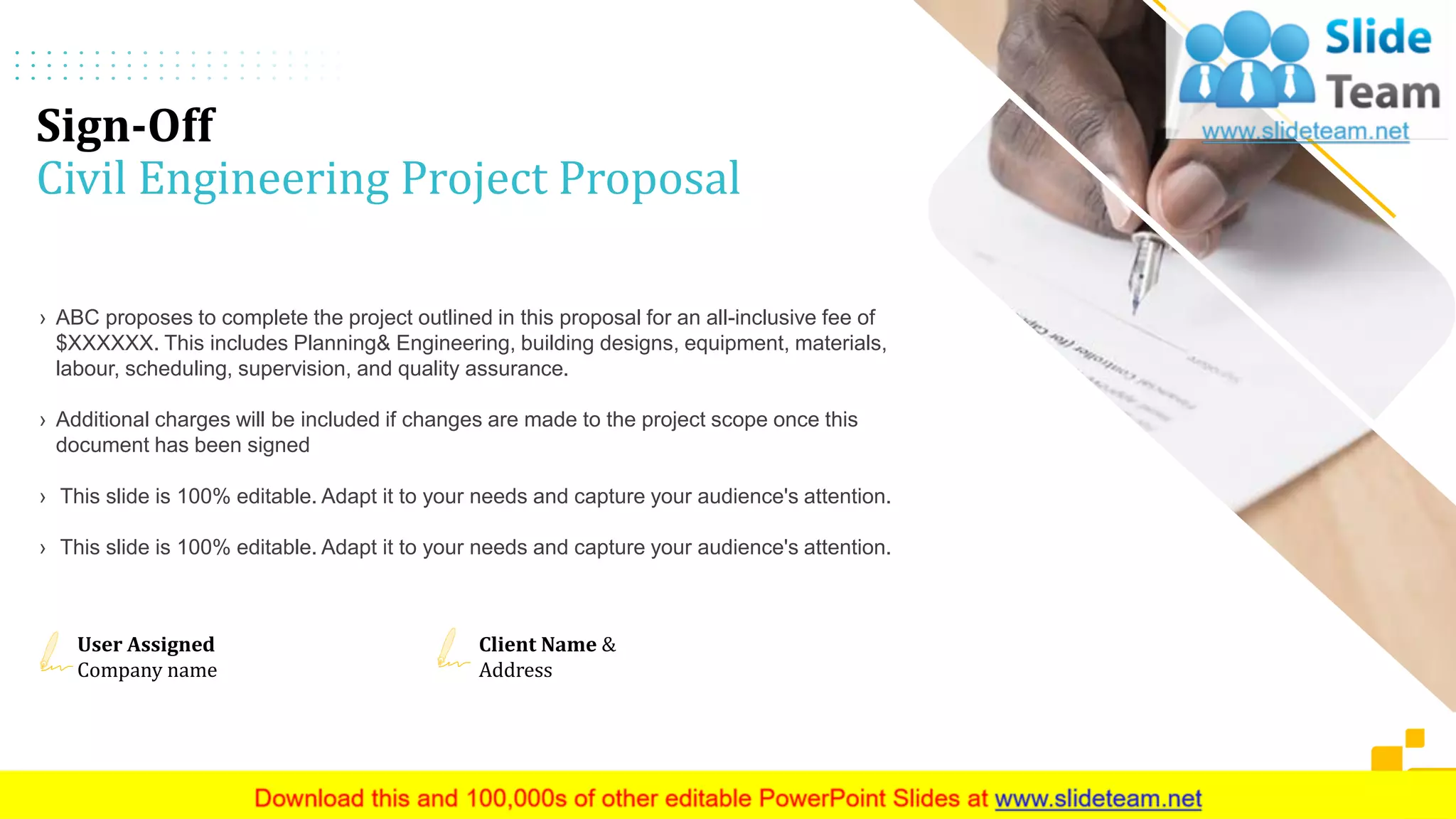 Civil Engineering Project Proposal PowerPoint Presentation Slides | PDF