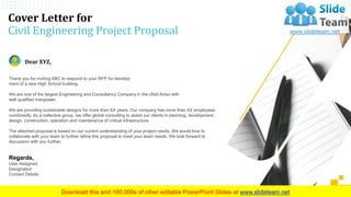 Civil Engineering Project Proposal PowerPoint Presentation Slides | PDF