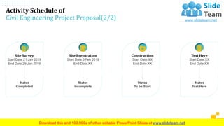 Civil Engineering Project Proposal PowerPoint Presentation Slides | PDF
