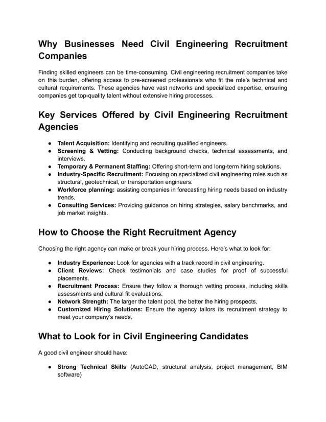 Civil Engineering Recruitment Agencies_ How to Hire the Best ...