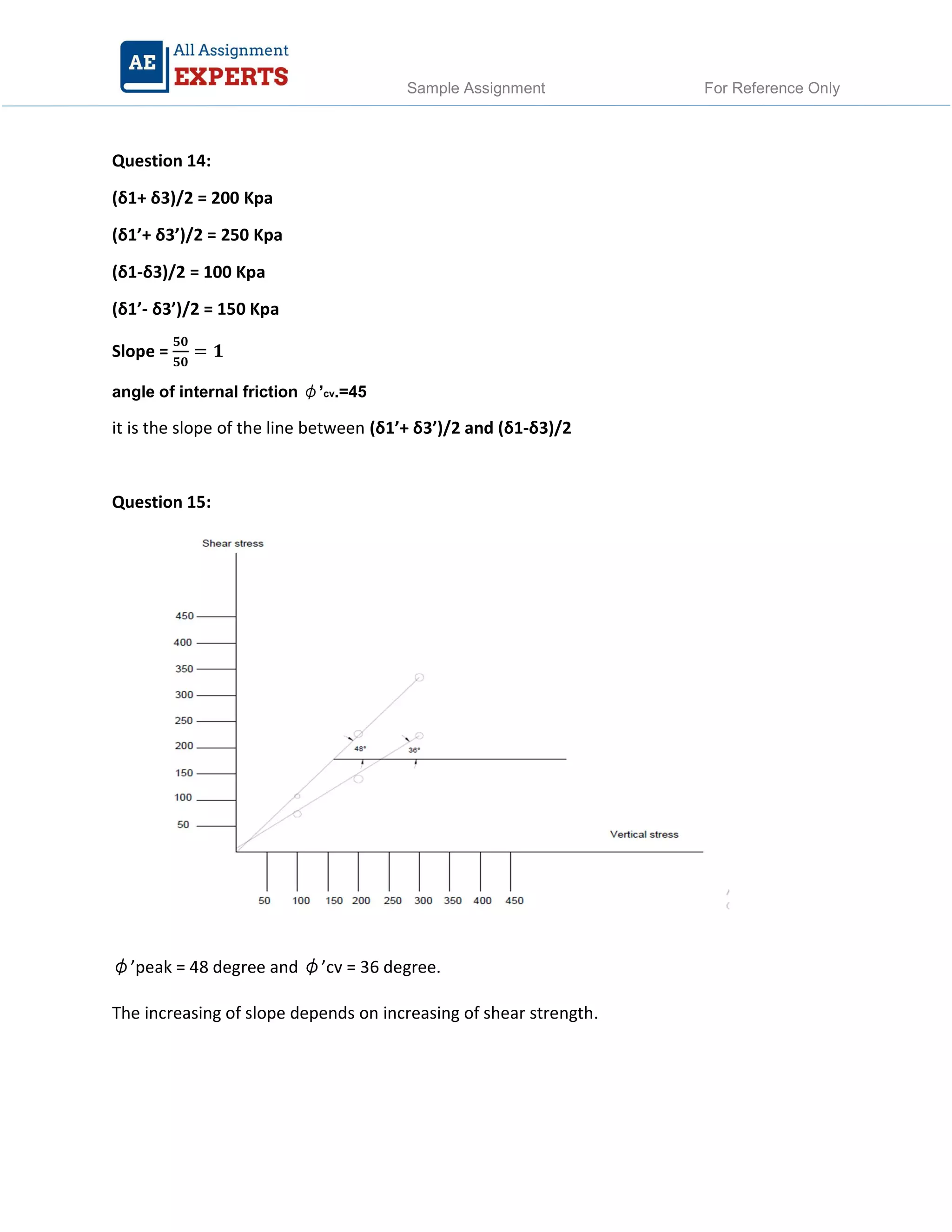 Civil Engineering Sample Assignment Solution | PDF