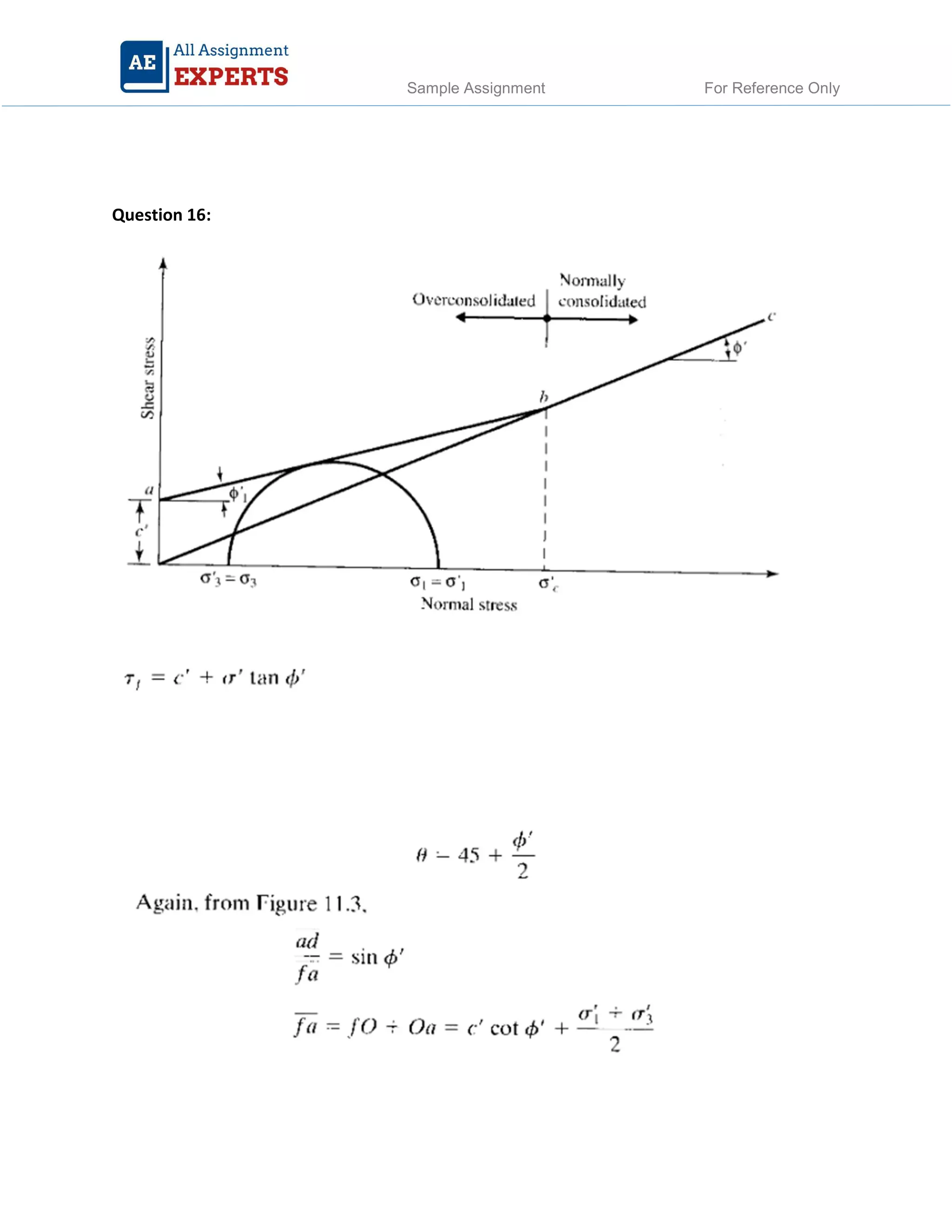 Civil Engineering Sample Assignment Solution | PDF