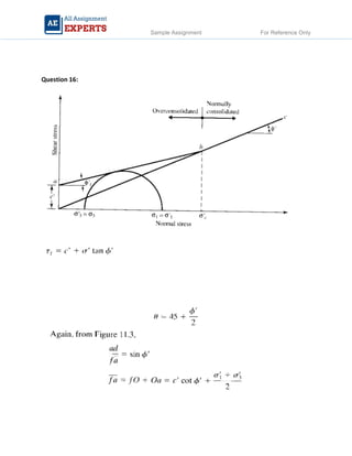 Civil Engineering Sample Assignment Solution | PDF
