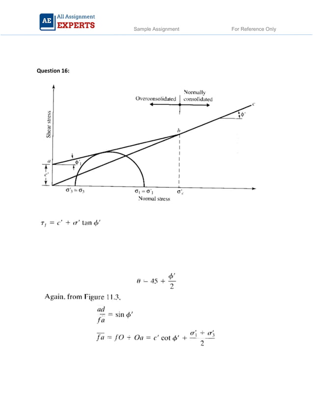 Civil Engineering Sample Assignment Solution Pdf