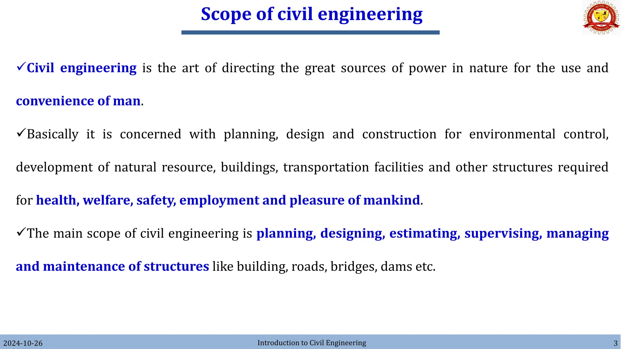 Civil Engineering Structures, Materials and Scope | PDF