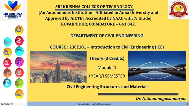 Civil Engineering Structures, Materials and Scope | PDF