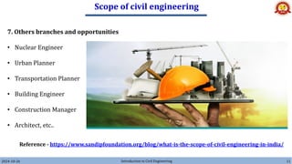 Civil Engineering Structures, Materials and Scope | PDF