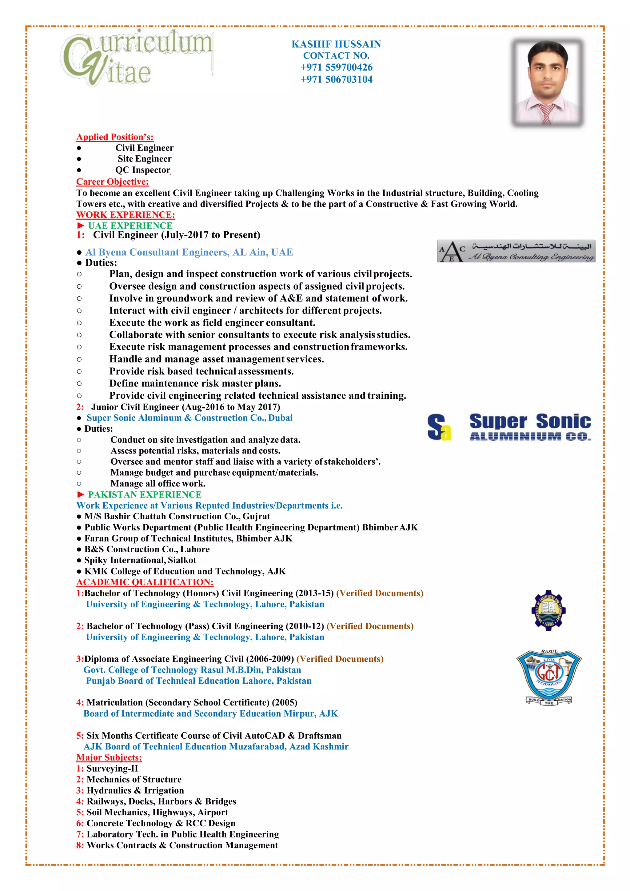 Civil engineer kashif hussain..pdf