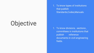 Civil engineer reference documents | PPTX