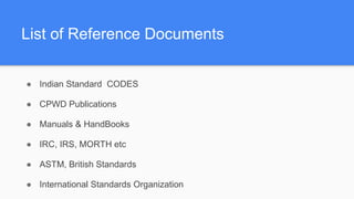 Civil engineer reference documents extended | PPT