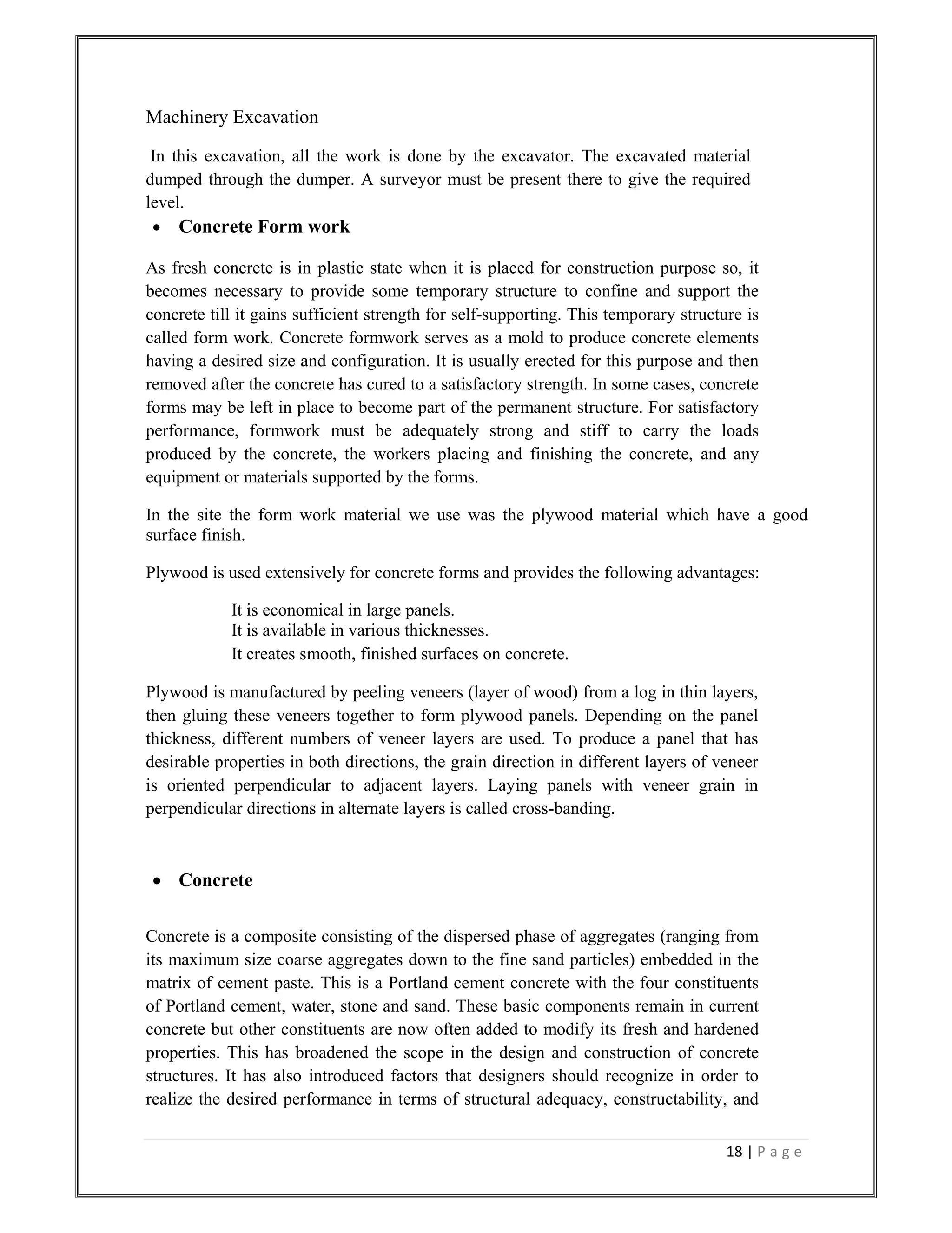 Civil enginerring internship report | PDF