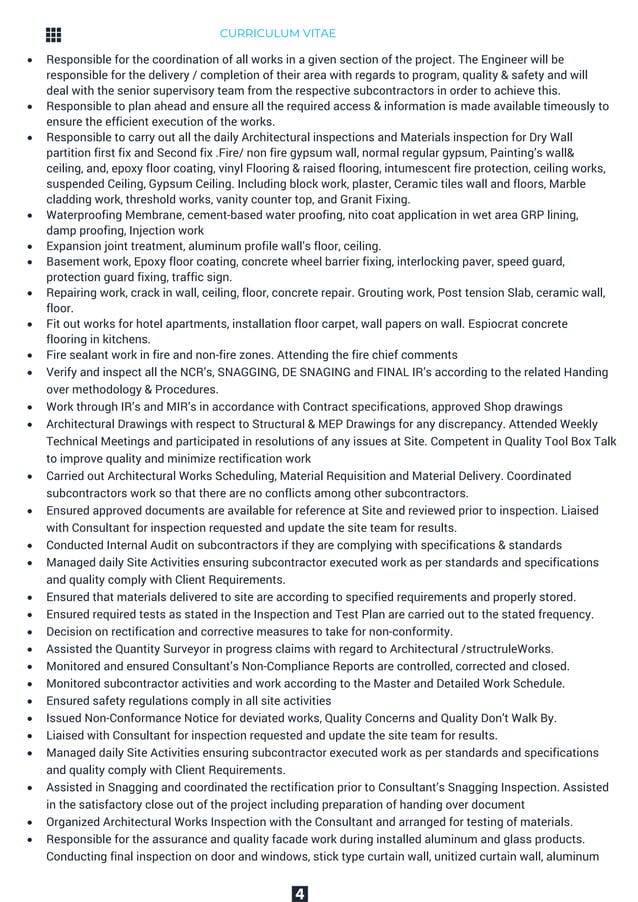 Civil finishing engineer(2) | PDF