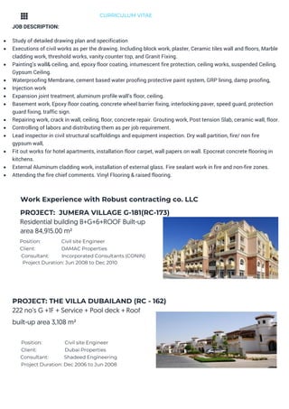 Civil finishing engineer(2) | PDF