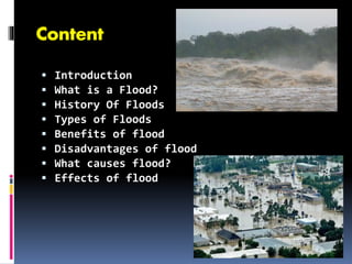 Civil flood ppt | PDF