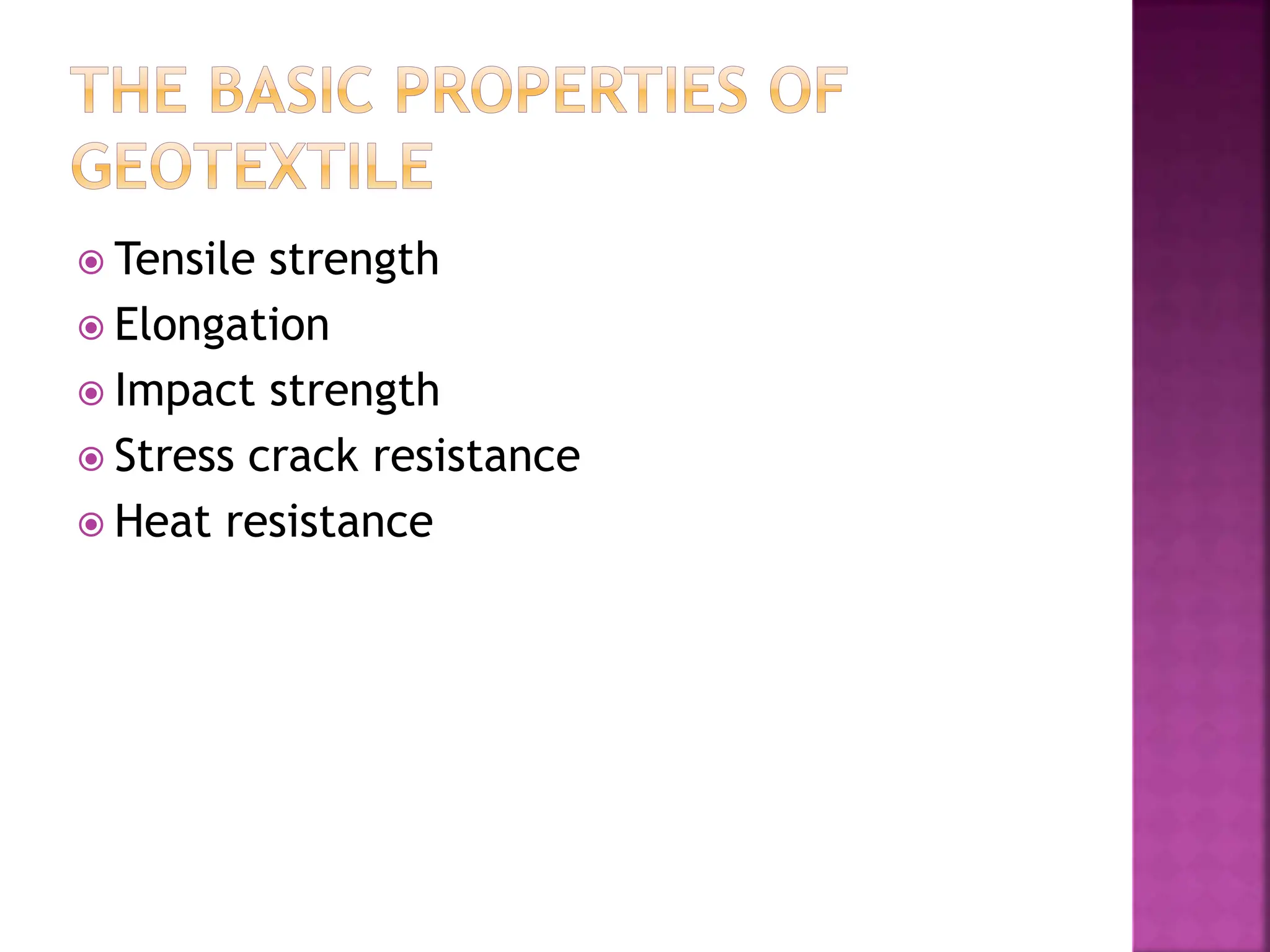 Seminar on the spec of geotextiles and applications | PPTX