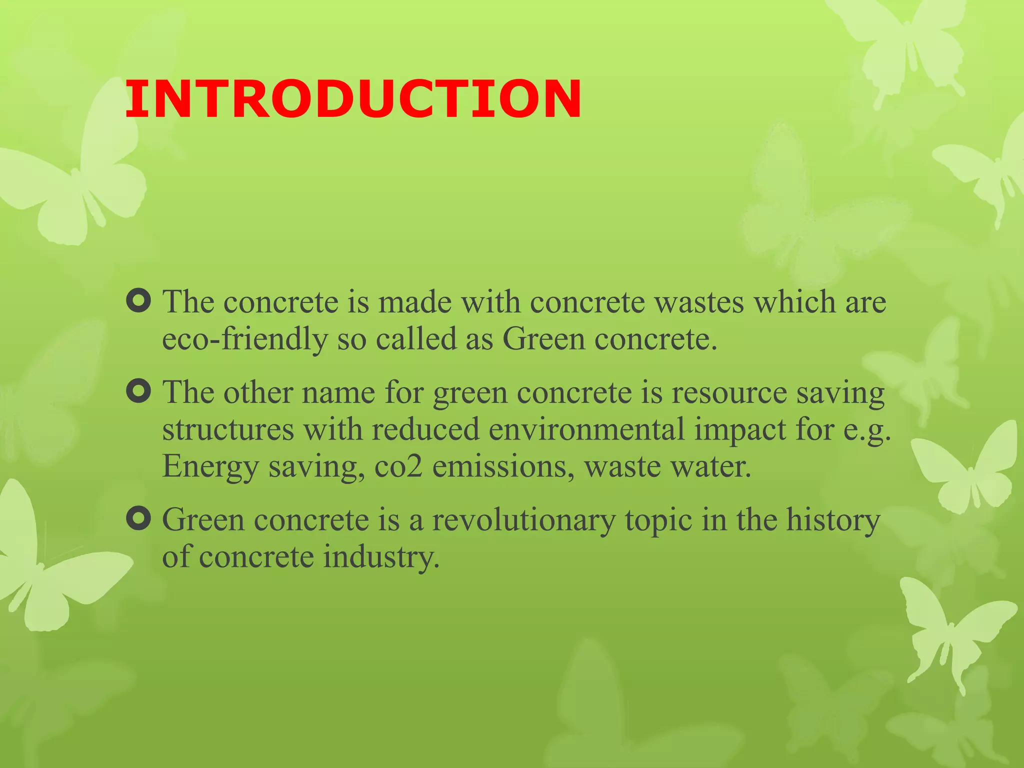 Green Concrete | PPTX