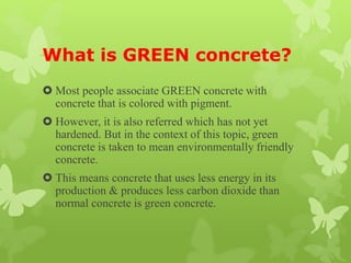 Green Concrete | PPT