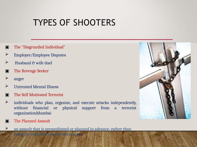 Civilian-Active-Shooter presentation.... | PPT