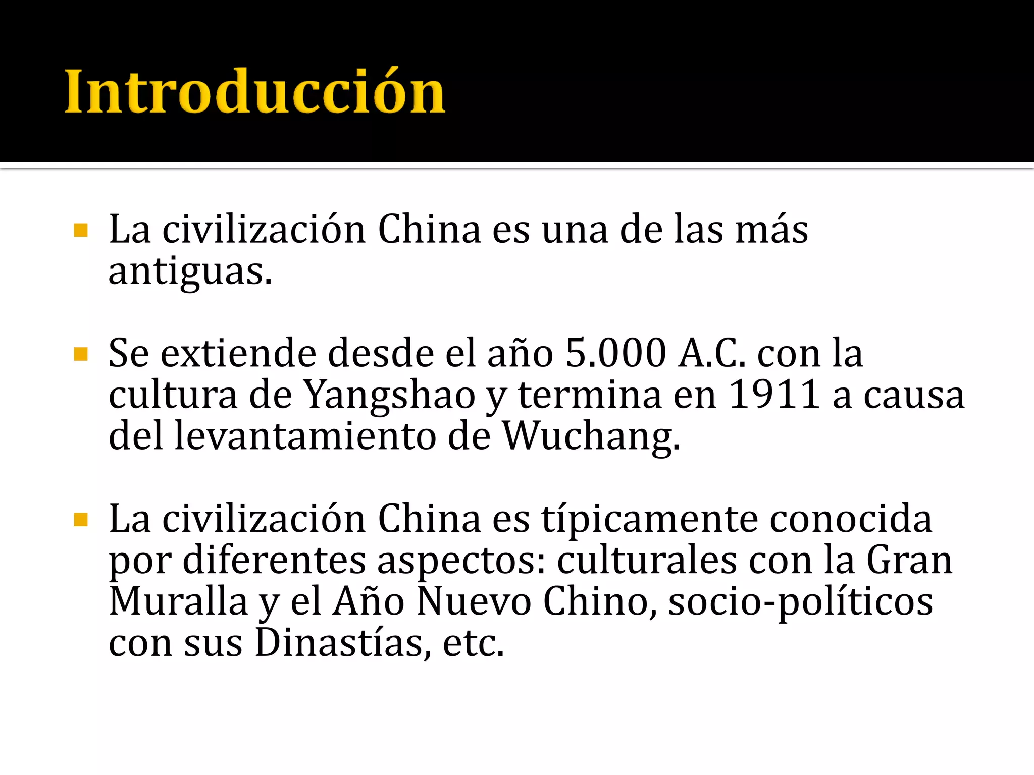 Civilización china y su historia oficial | PDF